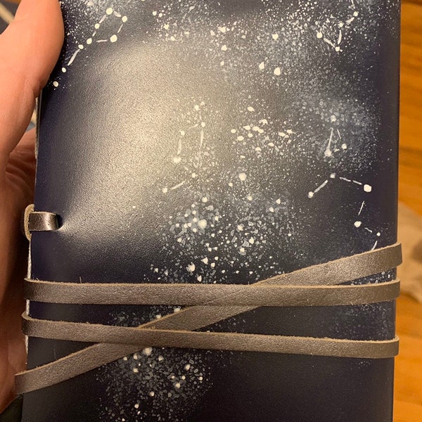 Blue Leather Journal - Romantic Notebook - Leather Journal, Poetry ...