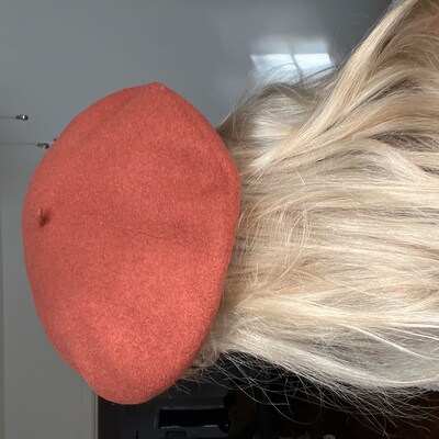 Fashion French Beretcheckerboard Grid Berethandmade Needle - Etsy UK