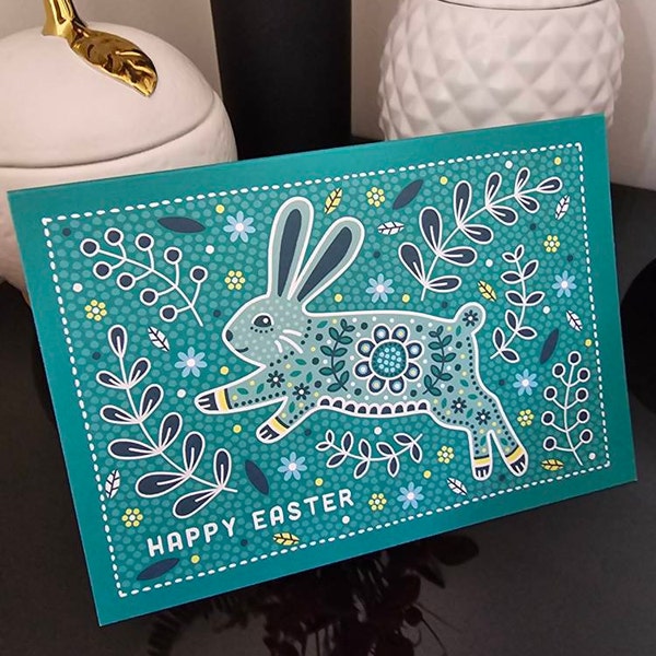 Botanical Leaves Dad Card / Father's Day Card for Nature Lover / Green ...