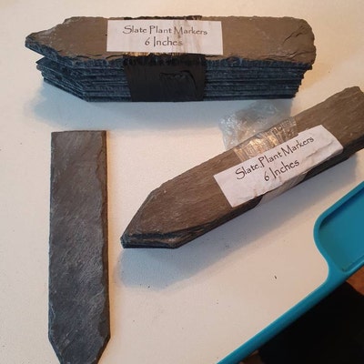 Handmade Slate Markers / Labels Packs of 10. Any Order Can Be Made ...