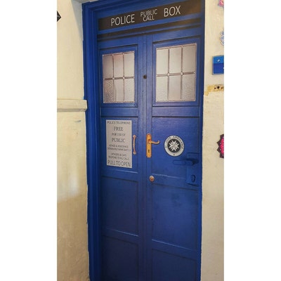 Tardis Door Wrap, Tardis Door Cover, Policebox Door Wrap, Tardis Decal ...