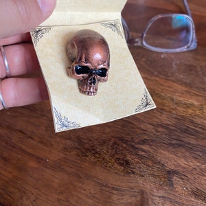 Aged Silver Skull Mens Lapel Pin, Gothic Jewelry, Cast Stone Skull Tie ...