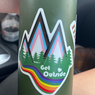 Happy Camper Sticker-red Border Camping Sticker Hiking - Etsy