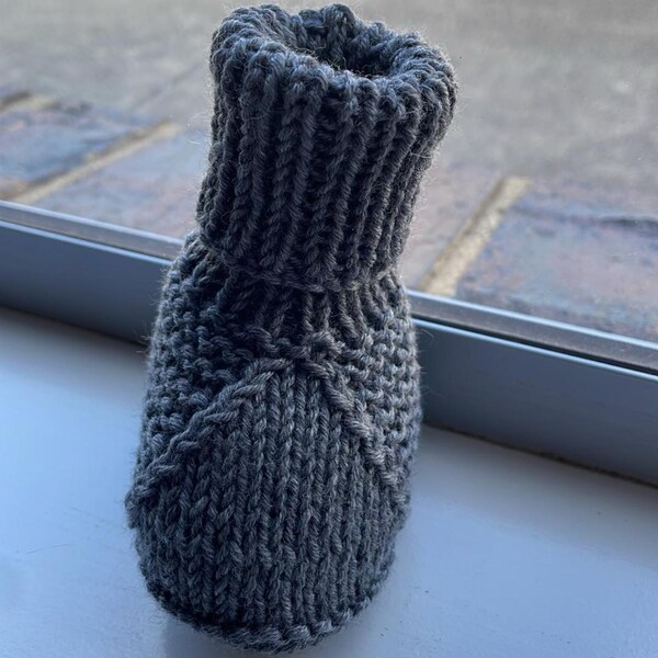 Knitting Pattern PDF Baby Booties, Knitting Pattern for Baby, Pdf Knit ...