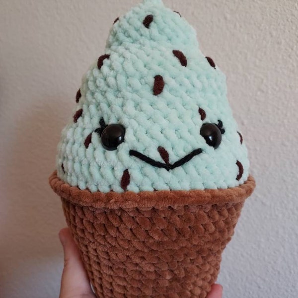 Ice Cream Cone Plush Crochet PATTERN - Amigurumi - Etsy