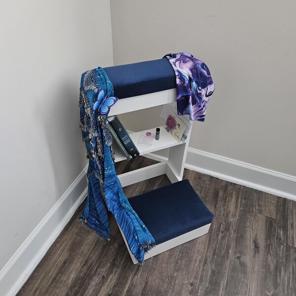 Padded Prayer Altar Prayer Bench or Prayer Kneeler Handmade for You a ...