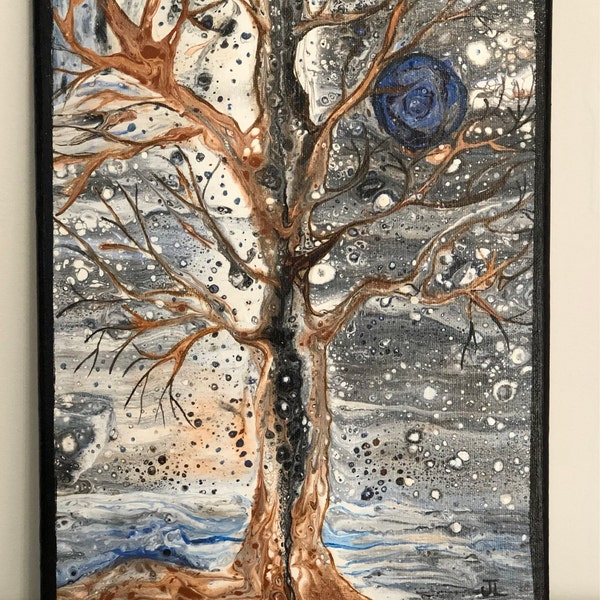 Mated Print of an Original Zentangle Drawing Called "zen Tree of Life ...