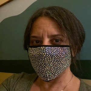 Sale Fashion Bling Face Mask USA Rhinestone Mask Swarovski Crystal Mask ...