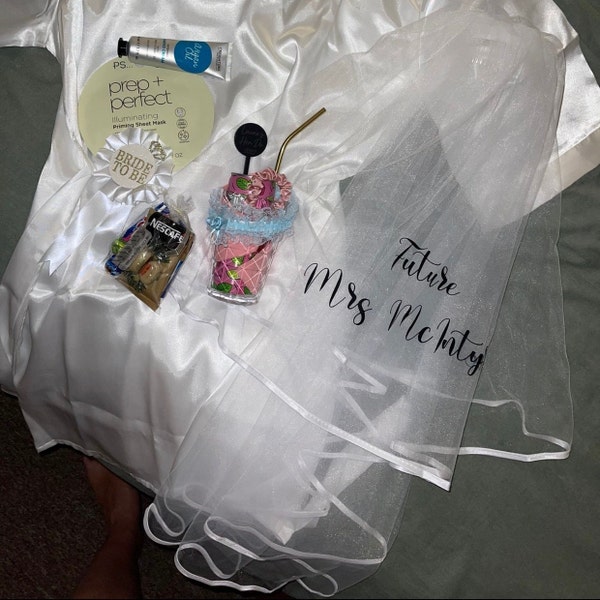 Personalised Hen Veil, Hen Do, Veil, Personalised Hen Sash, Bride to Be ...