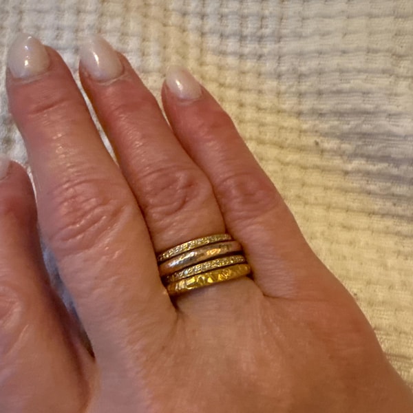 1 Troy Ounce 24k Gold Band Ring. 10mm Gold Wedding Band Ring. Handmade ...