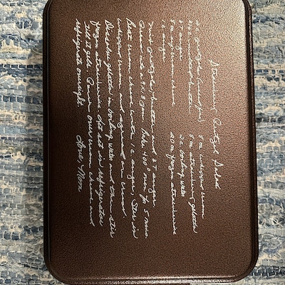 Personalized Etched Casserole Dish Family Name Established Date ...