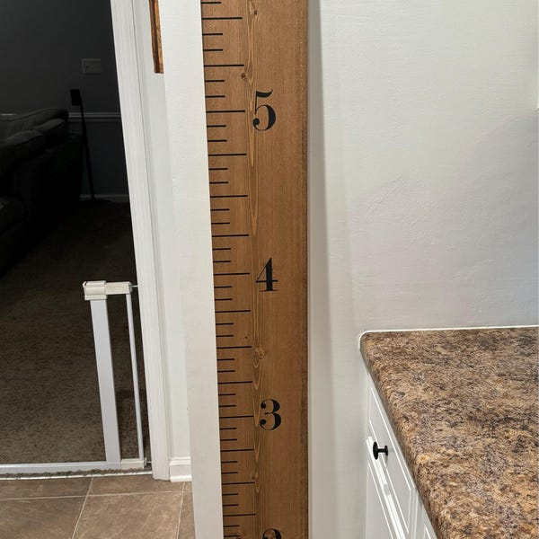 Wooden Family Ruler, Growth Chart, Kids Height Stick, Custom - Etsy