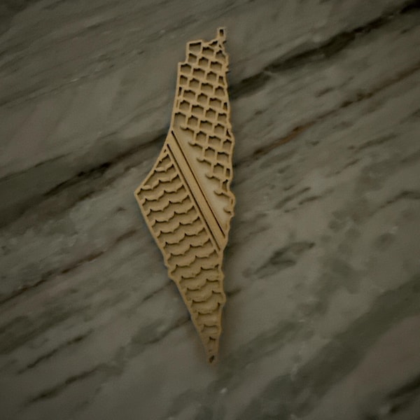 Wooden Palestine Map With Olives - Etsy