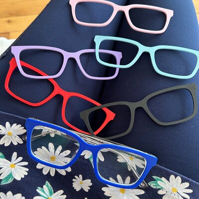 Dark Teal & Copper Magnetic Eyeglass Topper - Etsy
