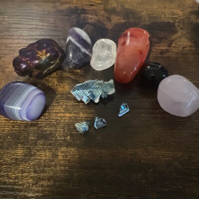 Mystery Crystal Mushroom Vending Machine Set of Two Mushrooms Crystal ...