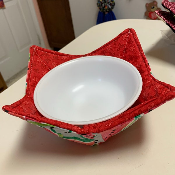 Microwavable Bowl Cozy Plate Cozy Set of 4 Camper RV Design Bowl Cozies ...