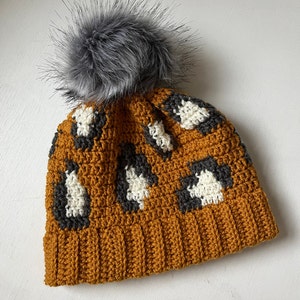 Cow Beanie // 3 Sizes // Crochet Pattern, Cow Print, Moo, Crochet ...