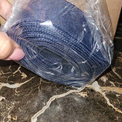 Navy Blue Burlap Wired Ribbon, 1.5 Wired Ribbon, Ribbon by the Yard ...