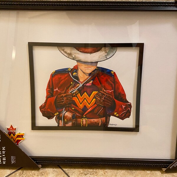 Rcmp Print: "a Hero V" Watercolor Limited Edition Prints of a Female ...