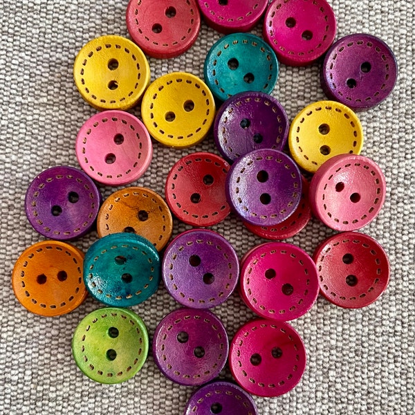 Large Walnut Brown Wood Buttons, Coat Wooden Buttons, Buttons for ...