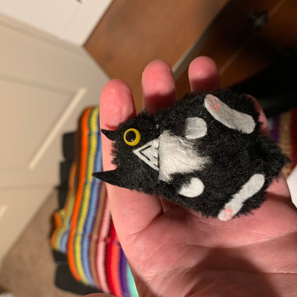Fat Cat Mini Plush Doll - Etsy
