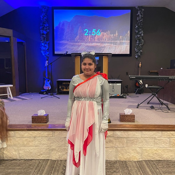 Christian Dance Dress With Princess Cut/ CLEARANCE Liturgical Dress ...