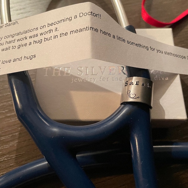 Stethoscope ID Tag, Veterinarian Stethoscope ID Ring, Vet Tech ID Tag ...
