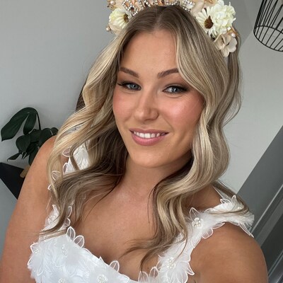 Races Headband Fascinator Flower Crown Melbourne Cup Rose Gold Pink ...