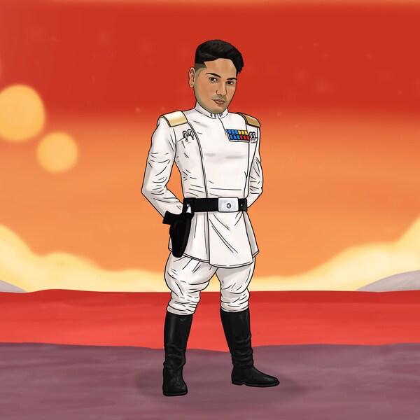 Great Opportunity Turn Me Into Jedi, Portrait From Photo, Ahsoka, Family Portrait, Best Gift ...