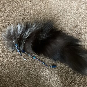 Custom Beaded Tail Keychain for Therians, Furries, Cosplay, Alternative ...