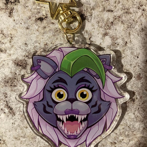 FNAF Keychains Freddy, Bonnie, Chica, Foxy 2.5 Double-sided Acrylic ...