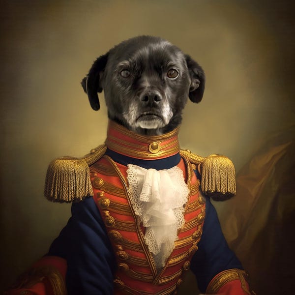 Custom Regal Pet Portrait, Royal Dog Painting, Pet Portrait, Royal Dog ...