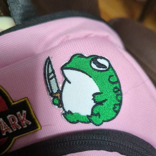 Frog Killer Iron on Patch Frog Patches, Frog Patches Iron on ...