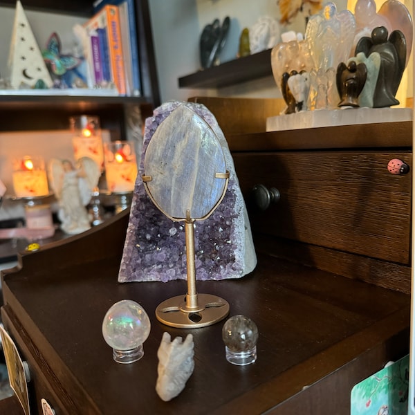 3D Printed Crystal Display Stand Translucent Pink - Etsy