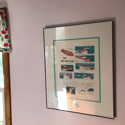 RETRO BOAT AD, Vintage Boating Poster, Motor Boat Ad, Retro Wall Art ...