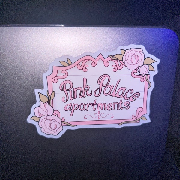 CORALINE || Pink Palace Sign || Vinyl Sticker || Waterproof / Laminated ...