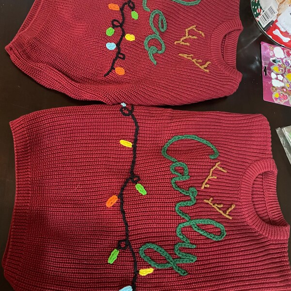 Personalized Christmas Sweater for Baby and Toddler, Baby Toddler ...