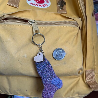 Mitten Key Chain / Handmade Mini Mitt Quarter Keeper Keychain / Mitten ...