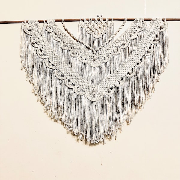 4 in 1 Macrame Pattern PDF With Photos, Beginner Macrame Wall Hanging Pattern, Macrame Tutorial ...
