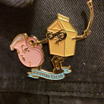 Whipping Cream Soft Enamel Pin - Etsy
