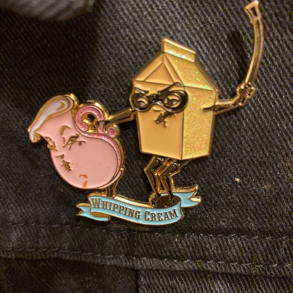 Whipping Cream Soft Enamel Pin - Etsy