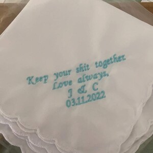 Memorial Handkerchief Personalized - Etsy