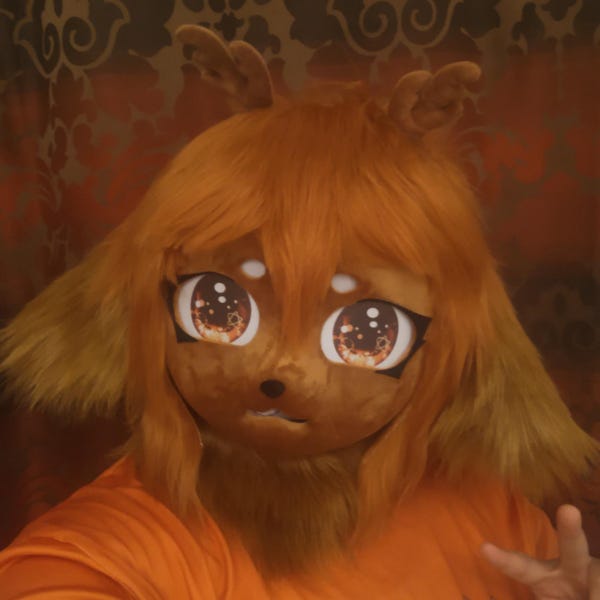 Chestnut Fox Ears Headband Fluffy Fur Ears Brown Wolf Ears Faux Ears Wolf Ears Cosplay Fox