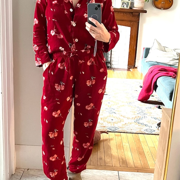 Cotton Sleepwear Organic Cotton Set Crinkle Cotton Pajamas Bridal ...