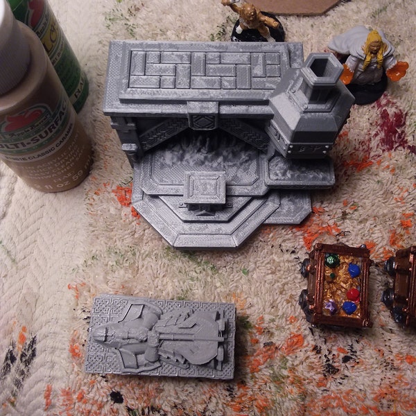 Dnd Dwarf Dwarven Forge Blacksmith Shop Weapons and Armor Tabletop ...