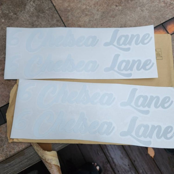 Personalized Reflective Mailbox Decal - Custom Reflector House Address ...