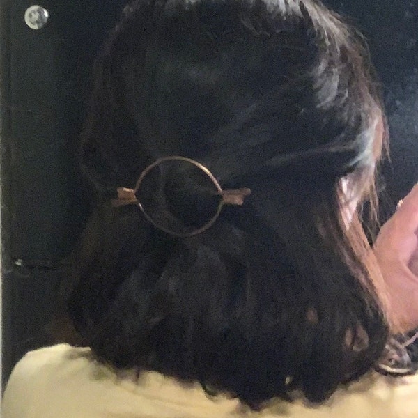 Dainty Copper Bracelet, Minimalist Jewelry, Adjustable Paddle Bangle, Wrap Bracelet, Boho ...