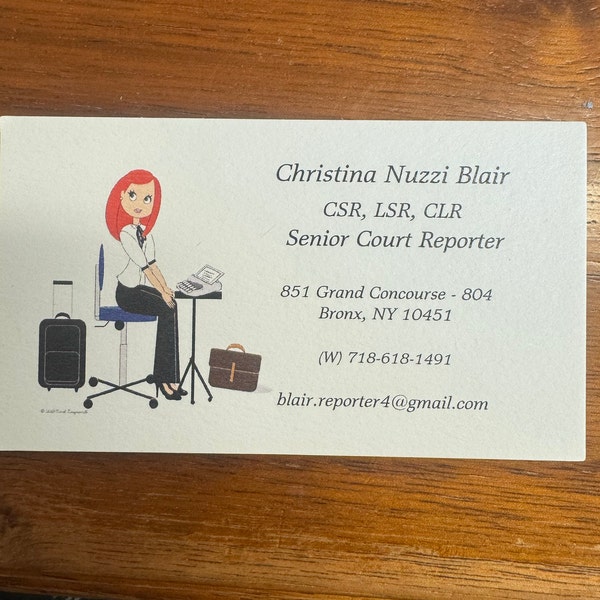 Court Reporter Business Cards - Etsy