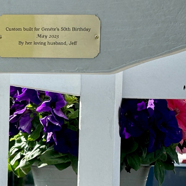 Fancy Gold Engraved Plate - Metal Name Sign - Picture Frame Plate ...