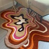 Melting Hand Tufted Rug/ Abstract Feel for Living Room/ - Etsy